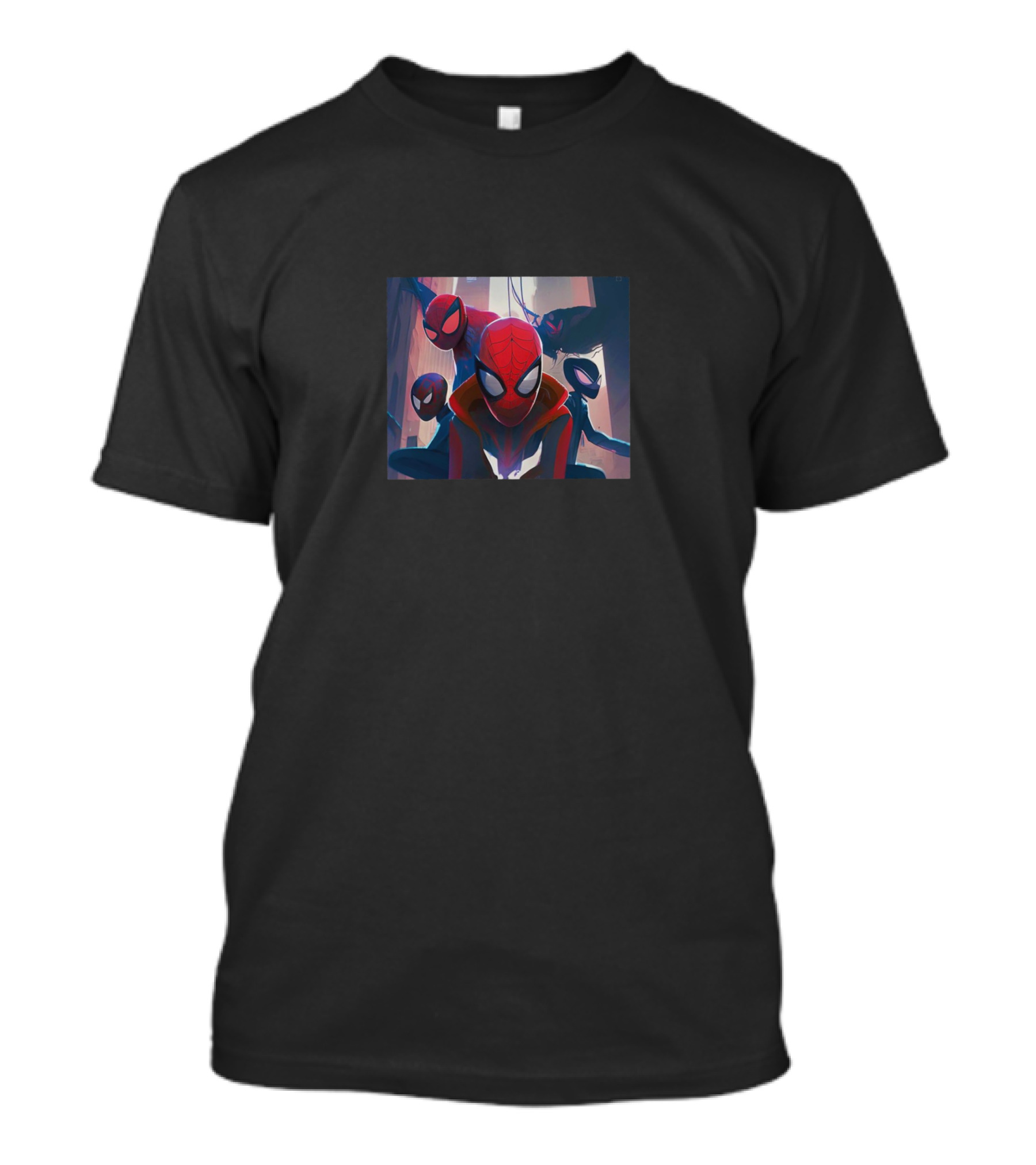Spider-Man Across The Spider-Verse Multiple Spider-People Characters T-Shirt