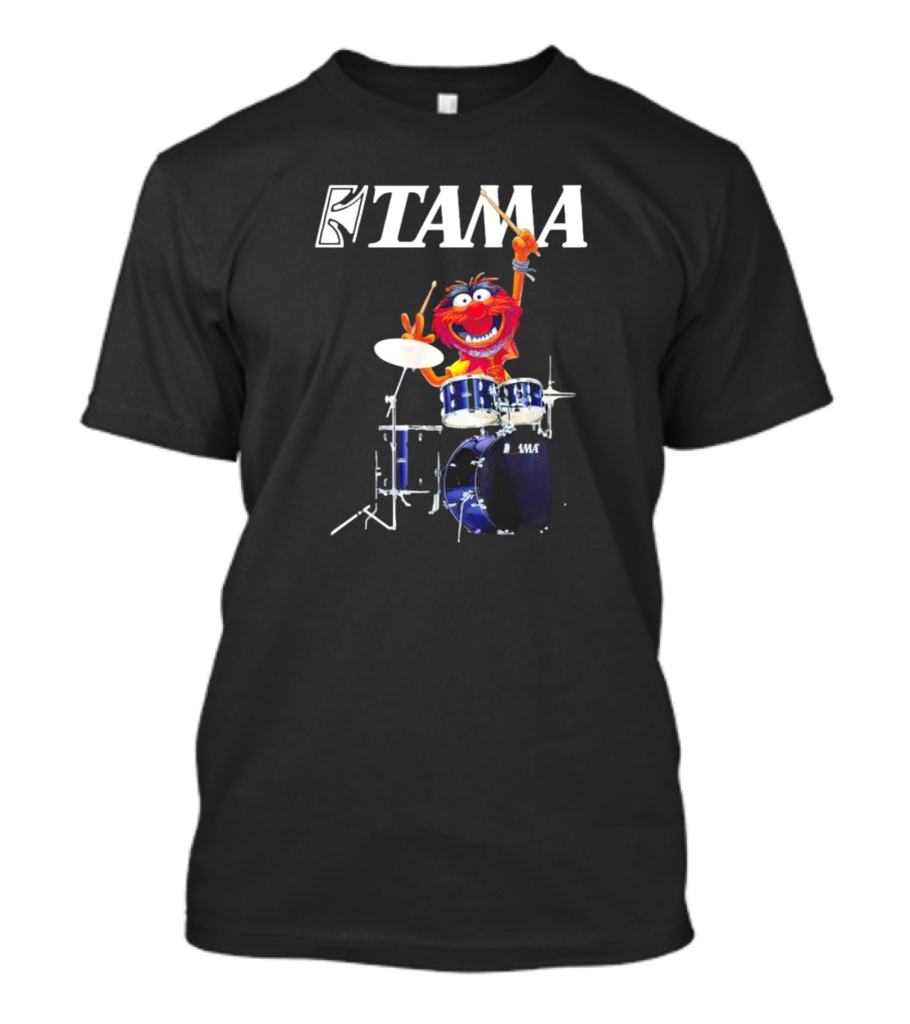 Tama Drums The Muppet Show Animal Playing Drum Set T-Shirt