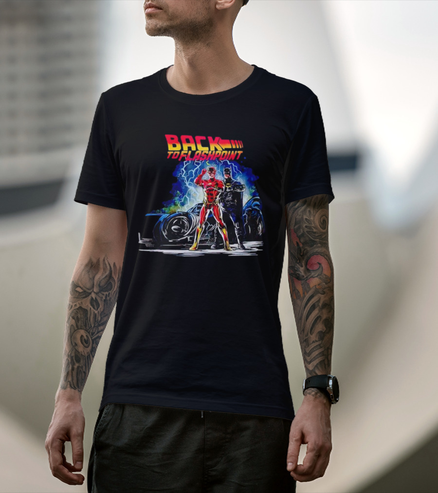 Back To Flashpoint Lightning Duo And Time Travel Car T-Shirt