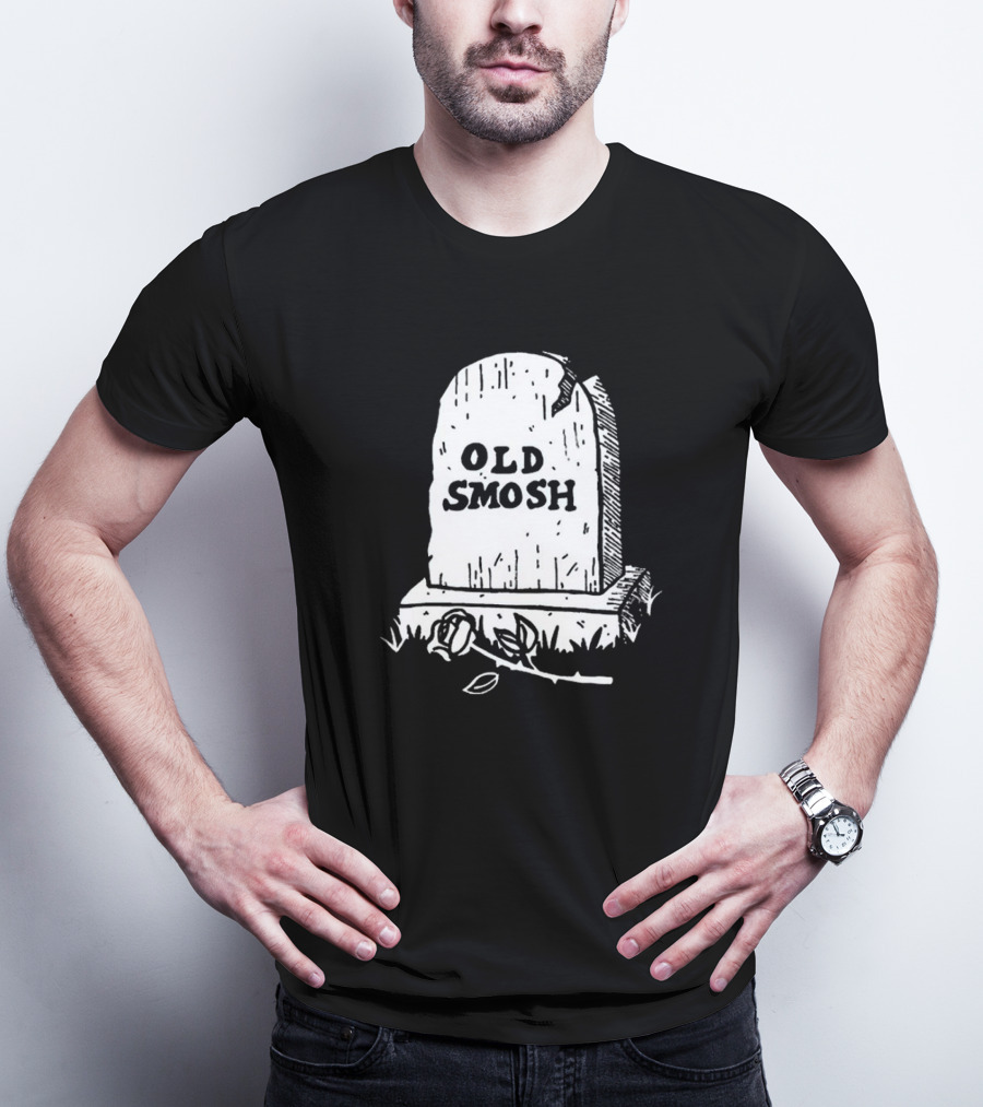 Old Smosh Tombstone Rose Memorial T-Shirt