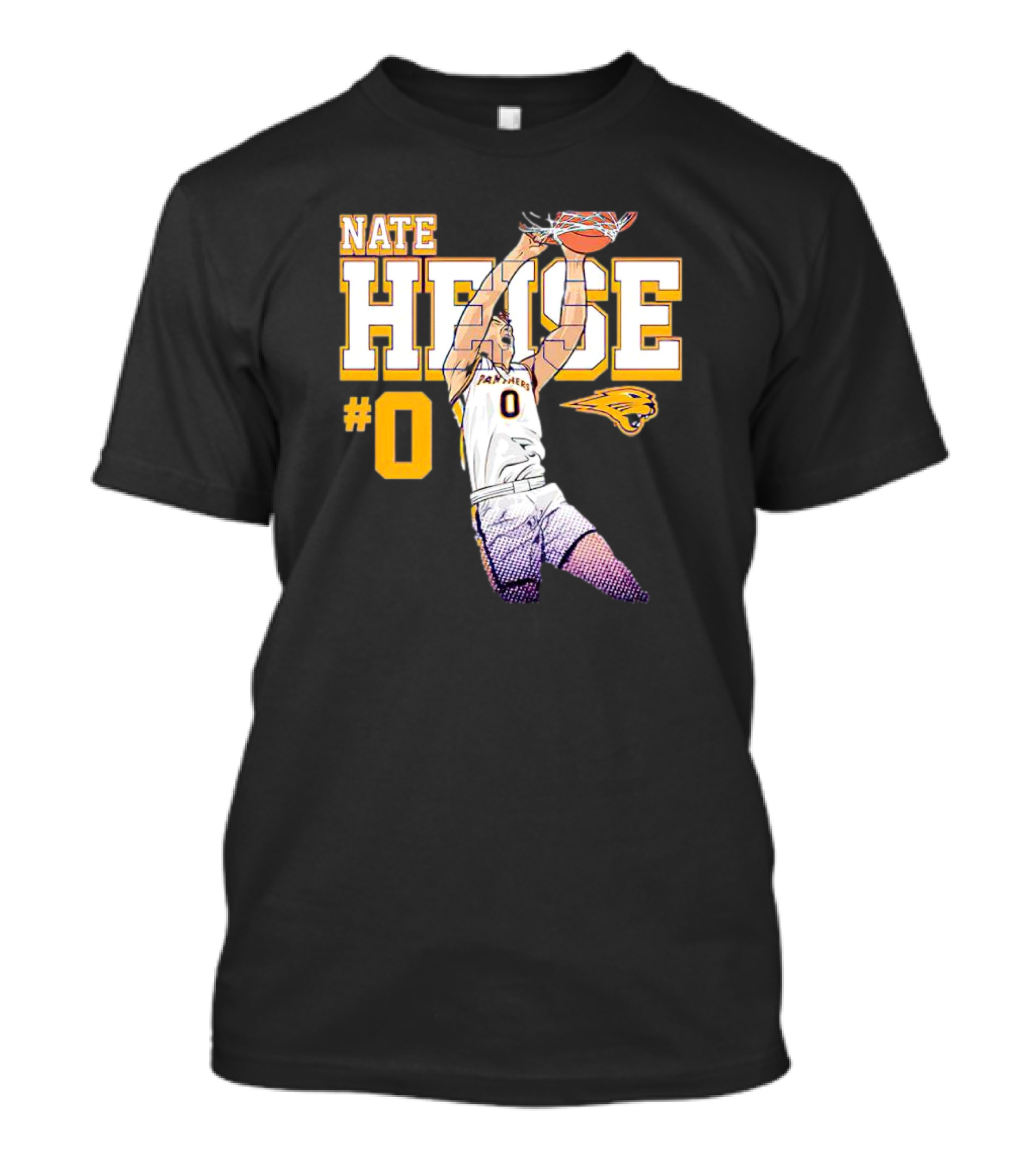 UNI Panthers Basketball Nate Heise Slam Dunk #0 T-Shirt