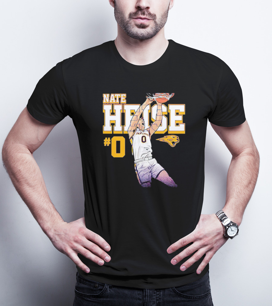 UNI Panthers Basketball Nate Heise Slam Dunk #0 T-Shirt