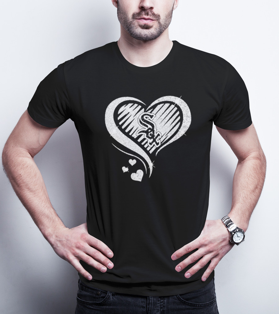Chicago White Sox Heart Diamond T-Shirt