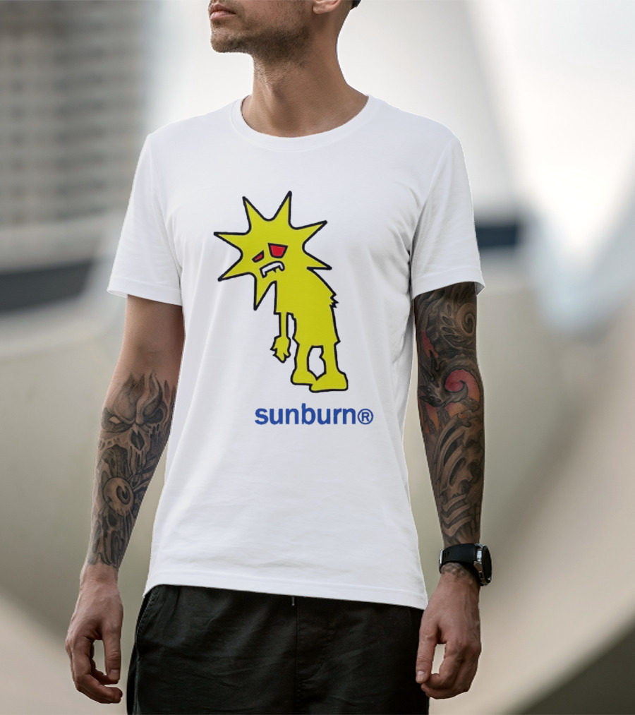 Dominic Fike Sunburn Yellow Sad Character T-Shirt