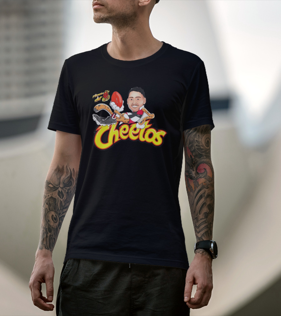 Flamin' Hot Cheetos Football Character Mashup T-Shirt