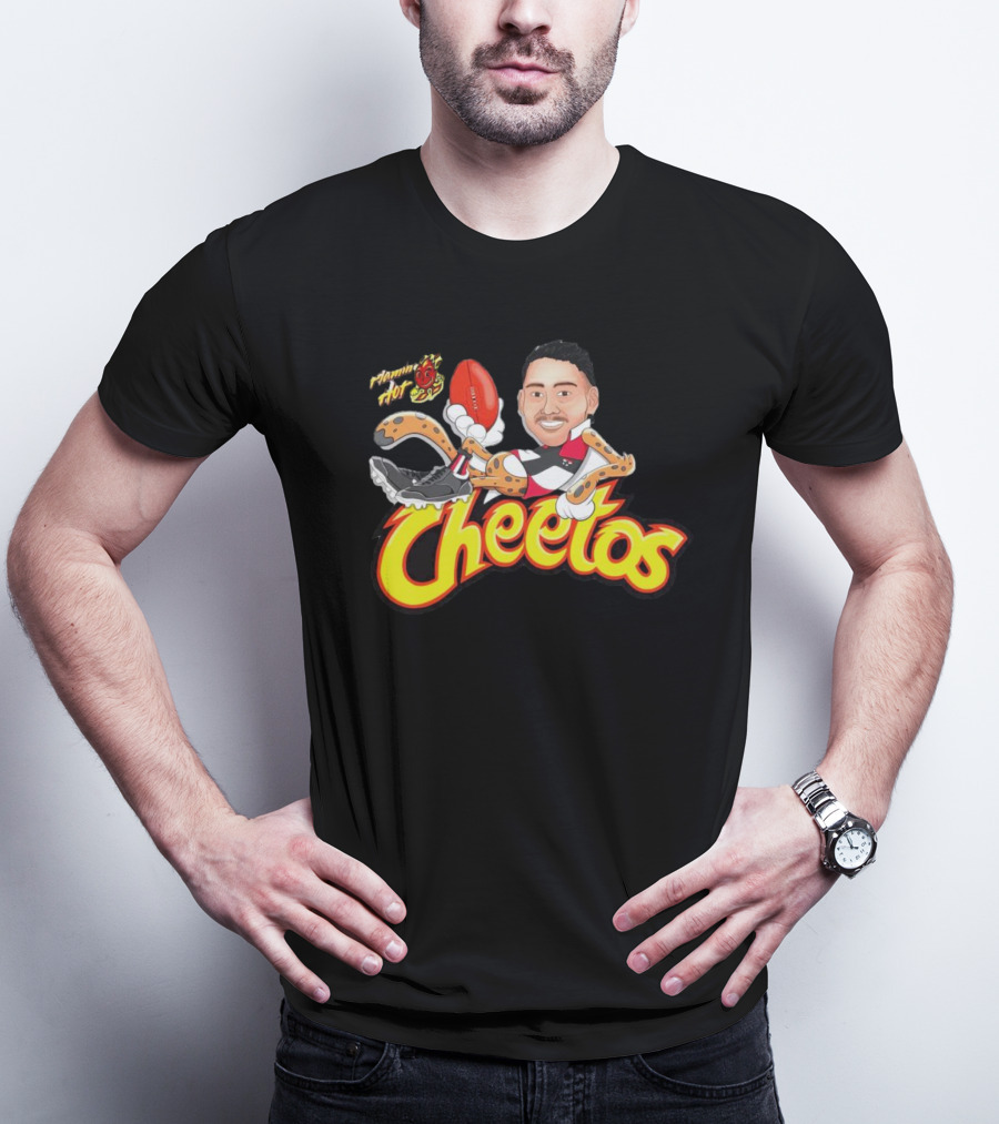 Flamin' Hot Cheetos Football Character Mashup T-Shirt