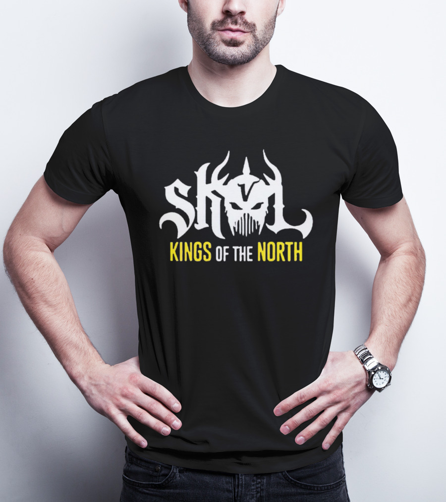 Skol Vikings Kings Of The North Mask T-Shirt