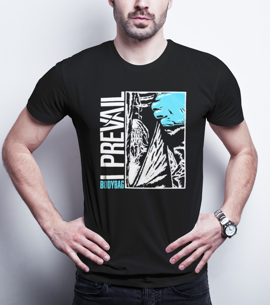 I Prevail Body Bag Skull And Gloved Hand T-Shirt
