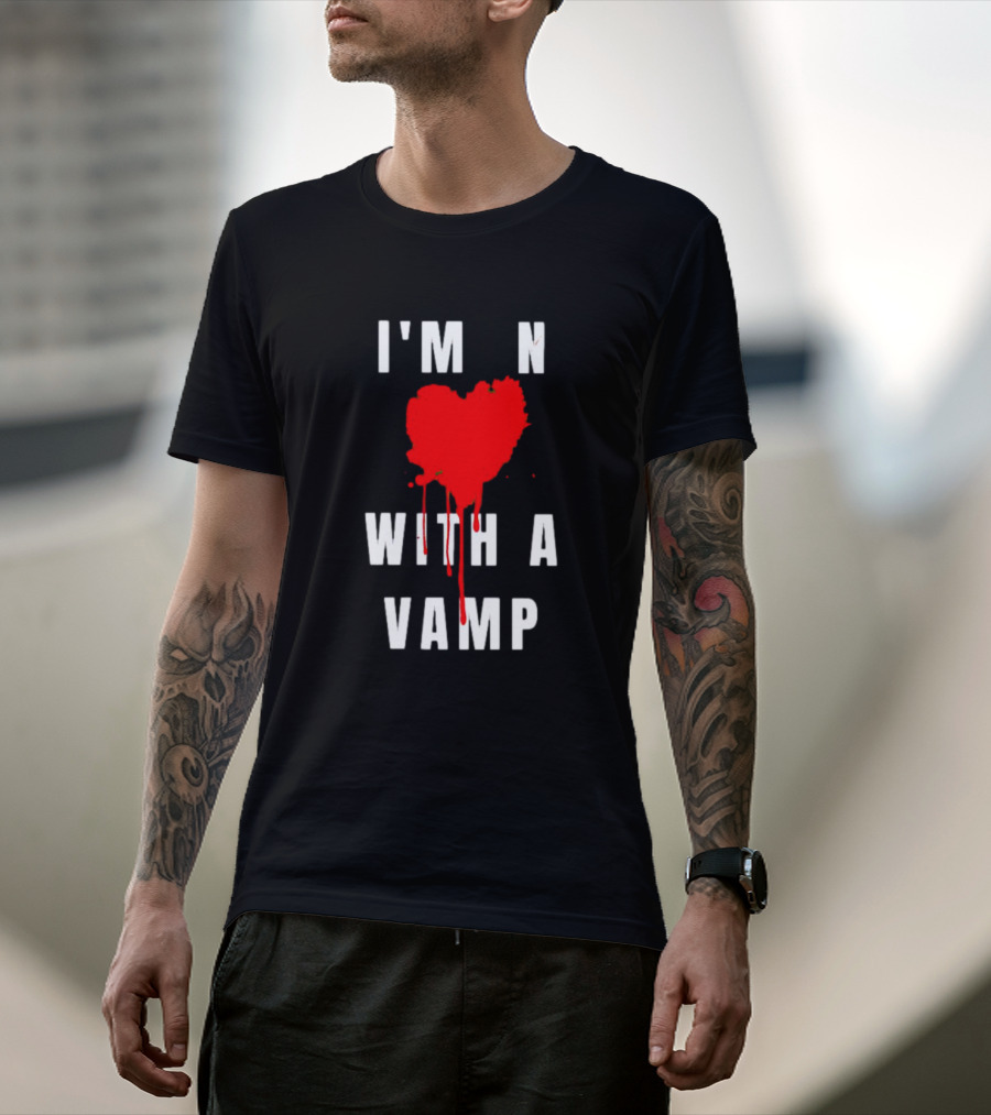 I'm In Love With A Vampire Blood Heart T-Shirt