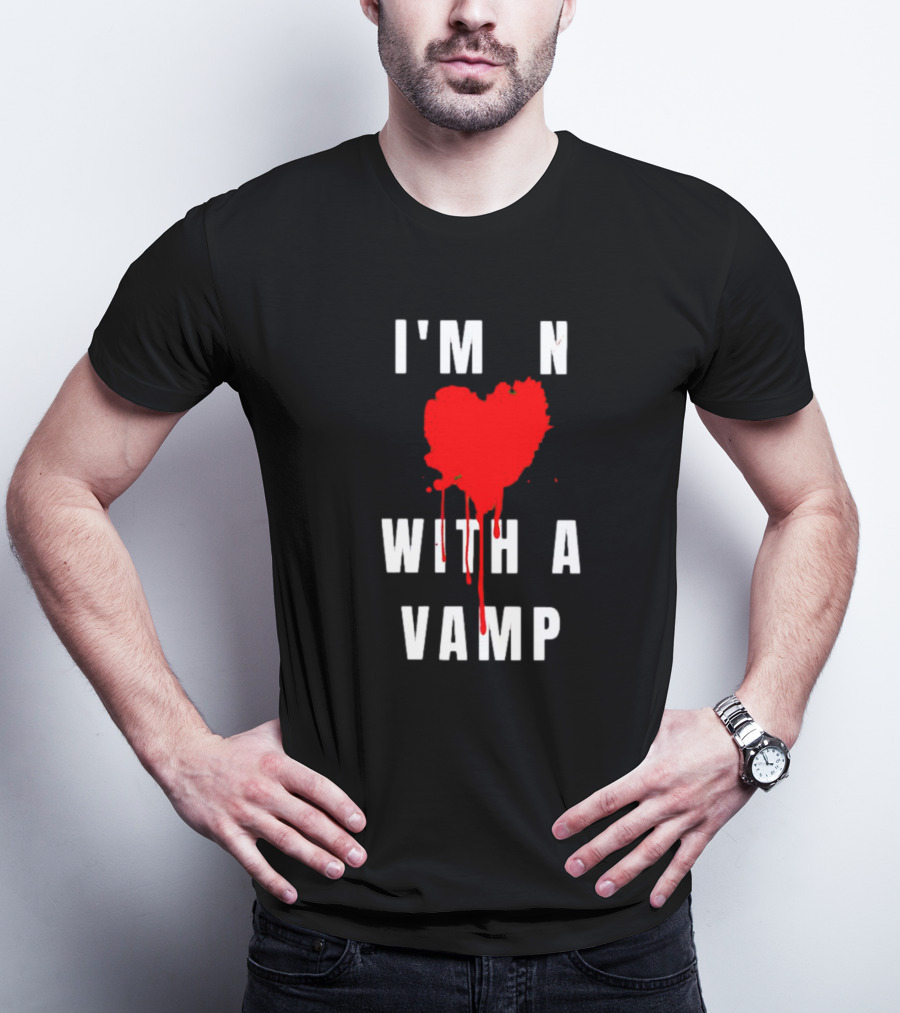 I'm In Love With A Vampire Blood Heart T-Shirt