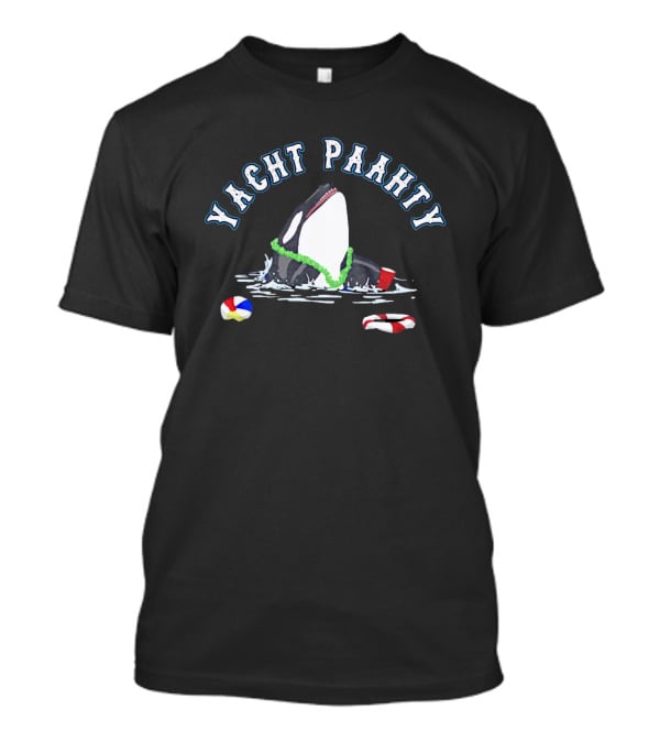 Yacht Paahty Orca With Lifebuoys And Lei T-Shirt