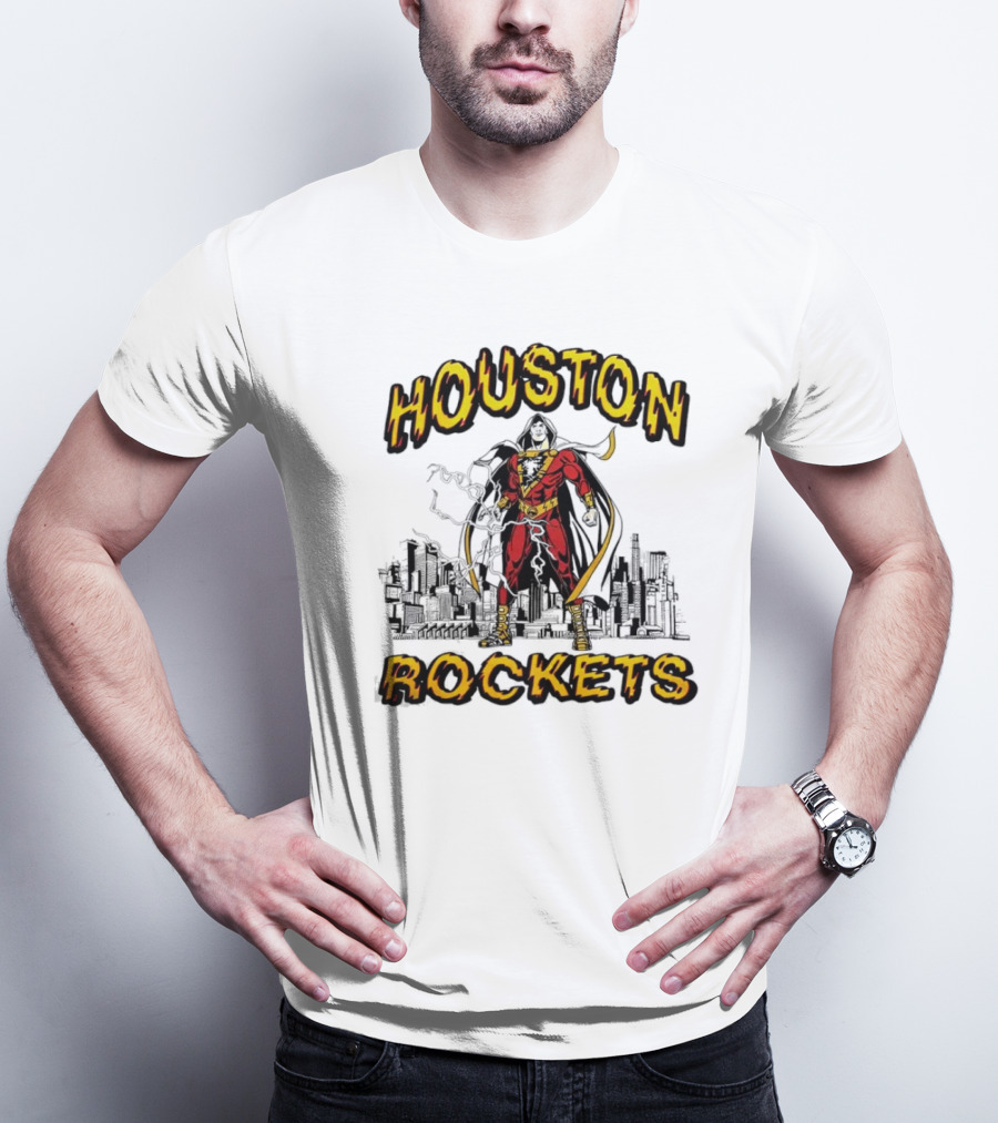 Shazam Houston Rockets Collaboration Hero T-Shirt