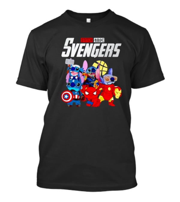 Stitch Stitch Svengers Avengers Crossover Characters T-Shirt