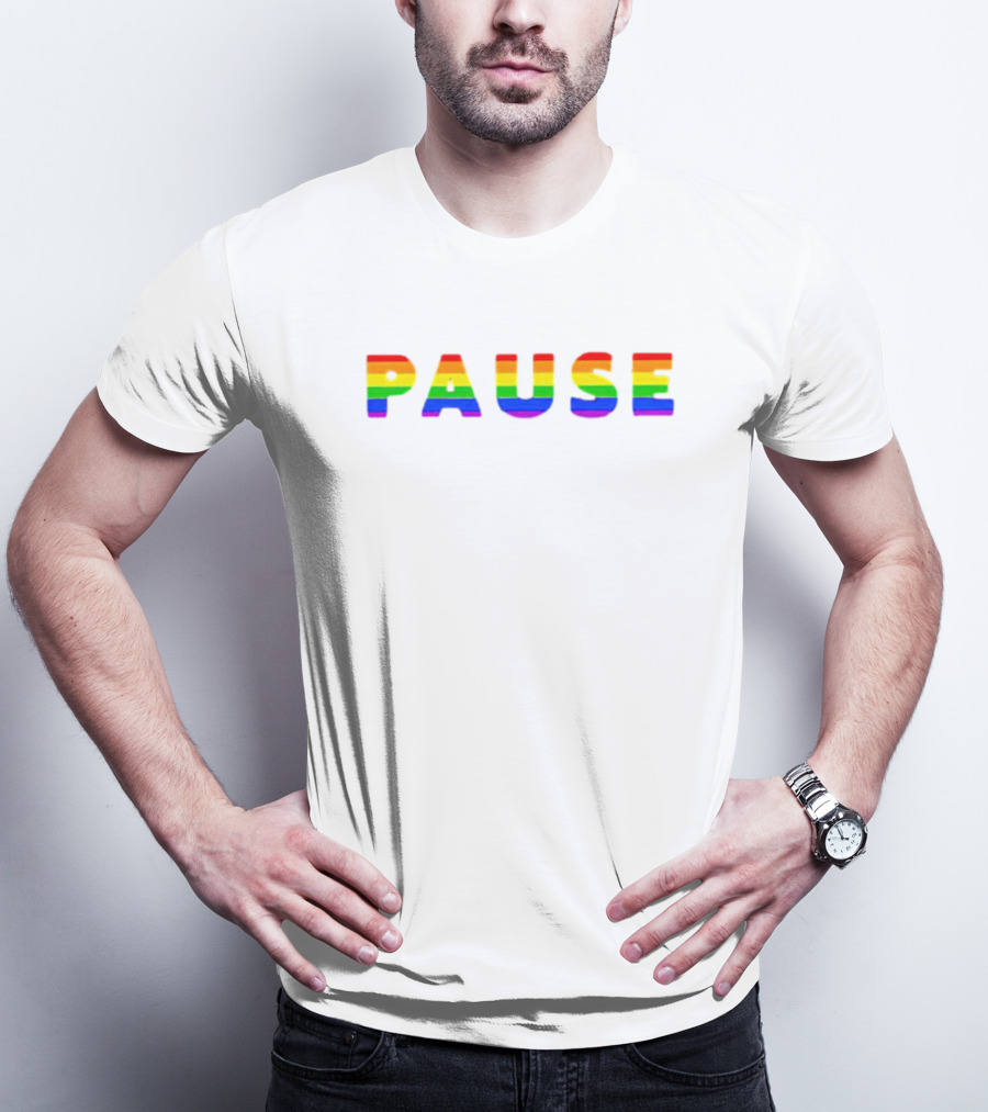 Pause Rainbow Pride T-Shirt