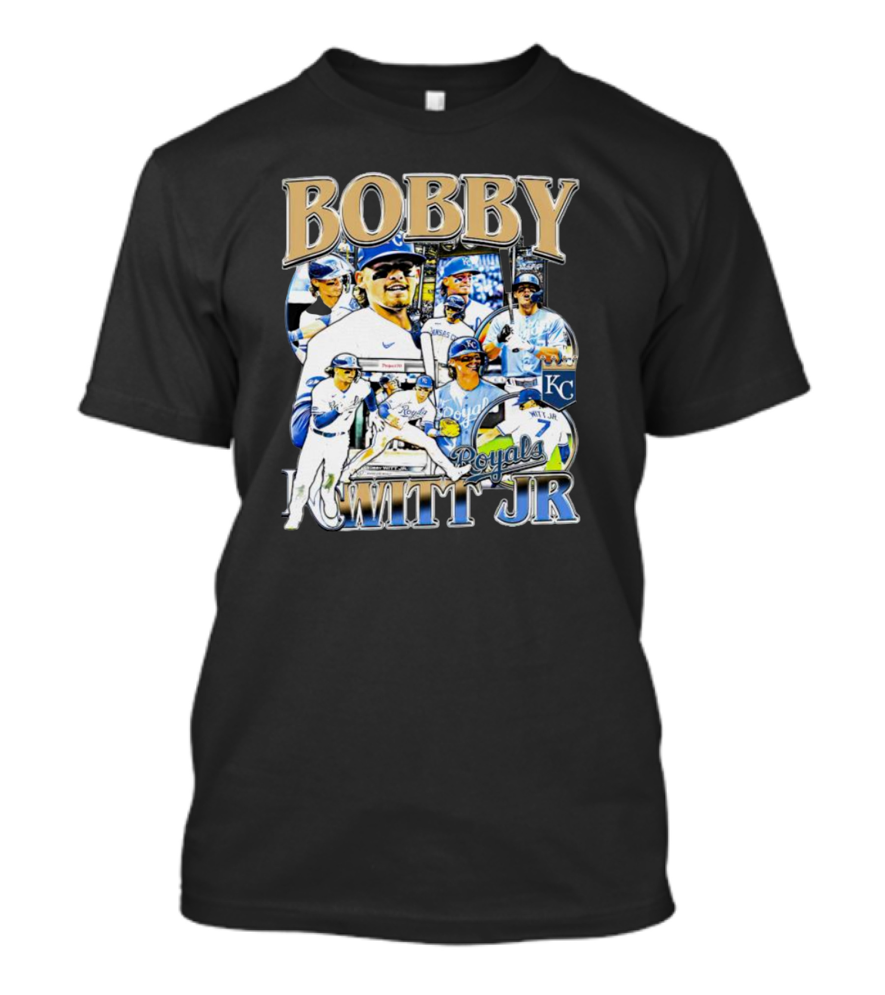 Bobby Witt Jr. Royals Baseball Collage T-Shirt