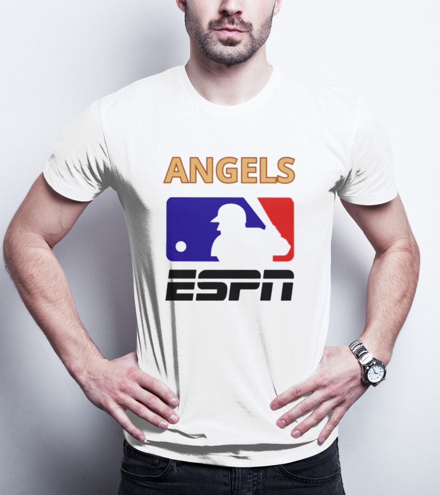 ANGELS ESPN MLB Logo Parody Baseball T-Shirt