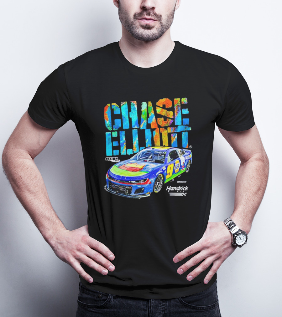 Chase Elliott #9 Hendrick Motorsports Colorful Design NASCAR Racer T-Shirt