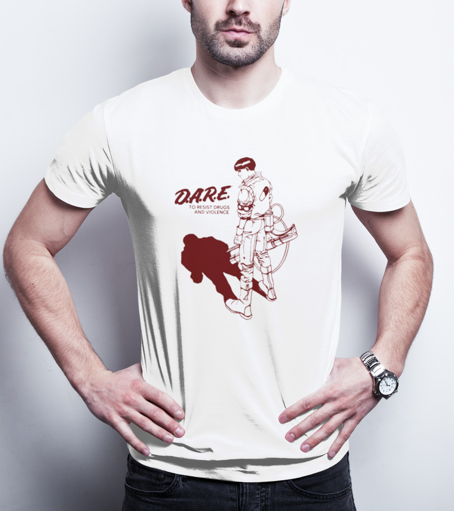 D.A.R.E. To Resist Drugs And Violence With Sci-Fi Warrior Visual T-Shirt