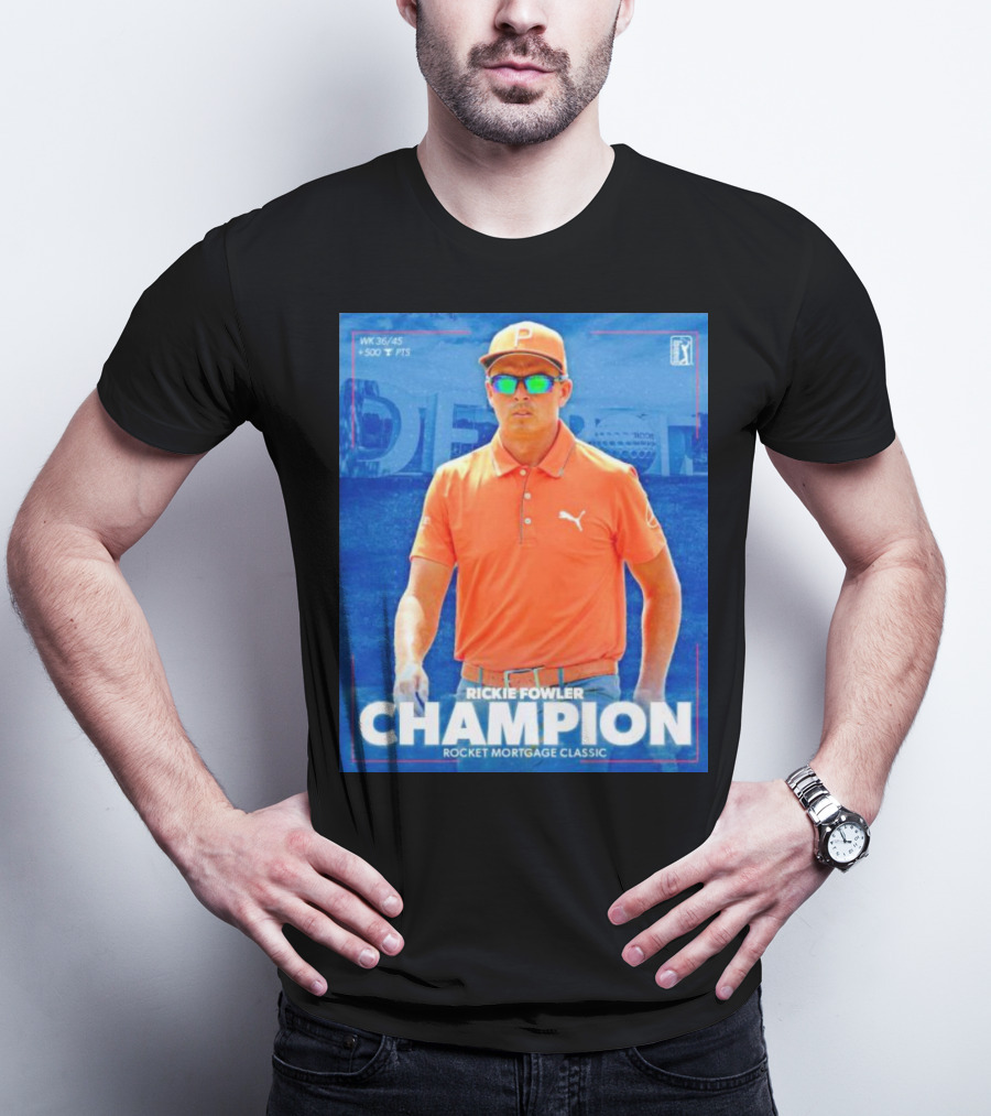WK 36/45 Rickie Fowler Champion Rocket Mortgage Classic T-Shirt