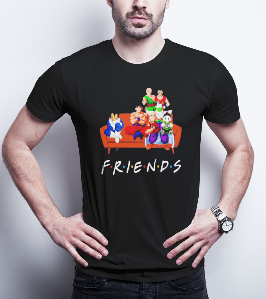 Dragon Ball Z Friends Couch Characters T-Shirt