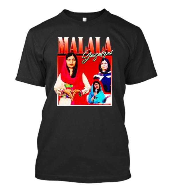 Malala Yousafzai Inspirational Collage T-Shirt