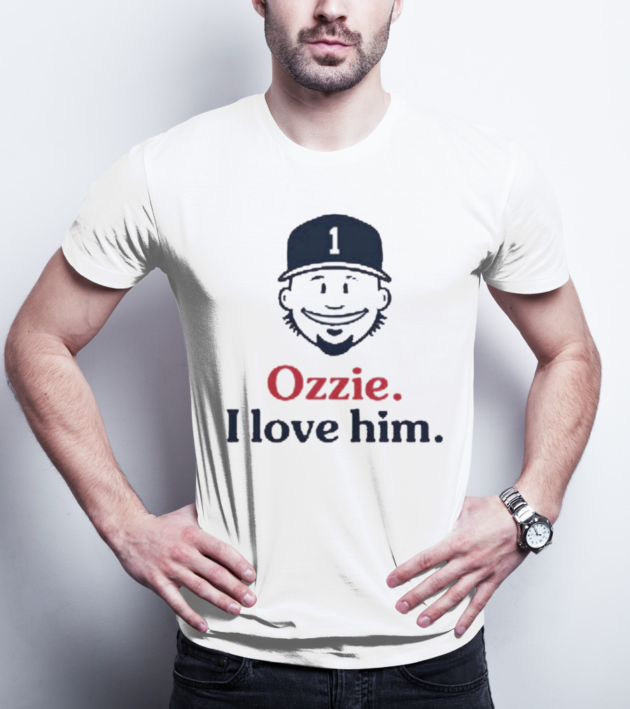 Ozzie #1 I Love Him Baseball Cap Image T-Shirt