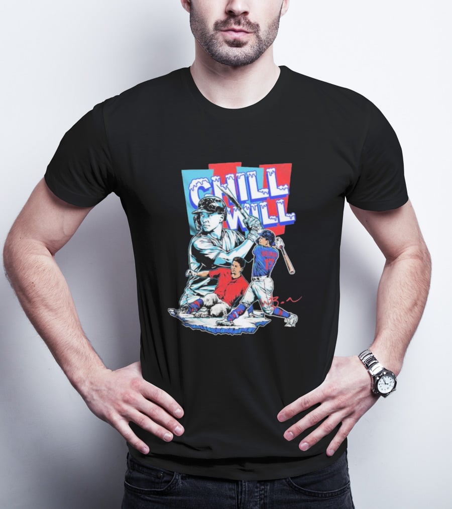 Will Brennan Chill Will Baseball Ice Themed T-Shirt