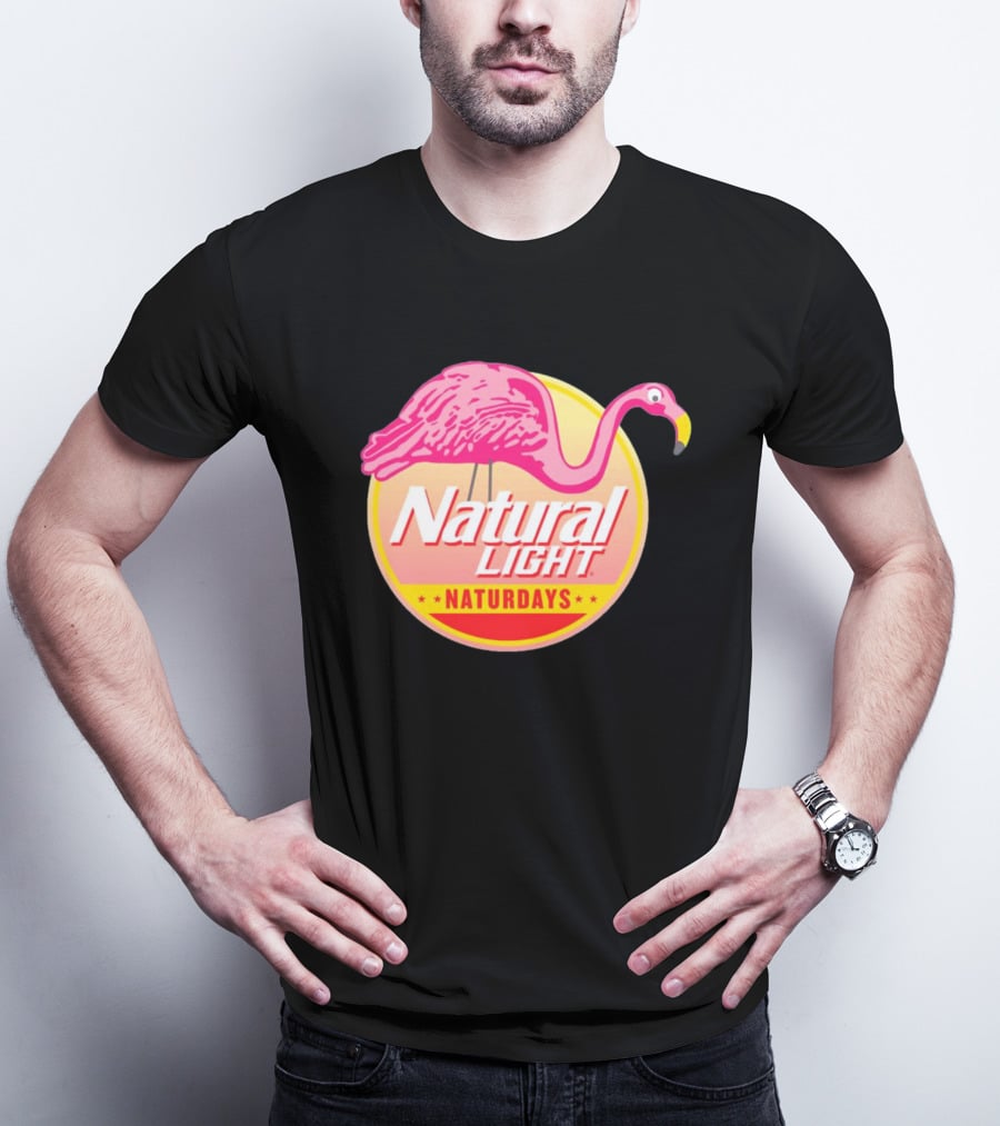 Natural Light Naturdays Flamingo T-Shirt
