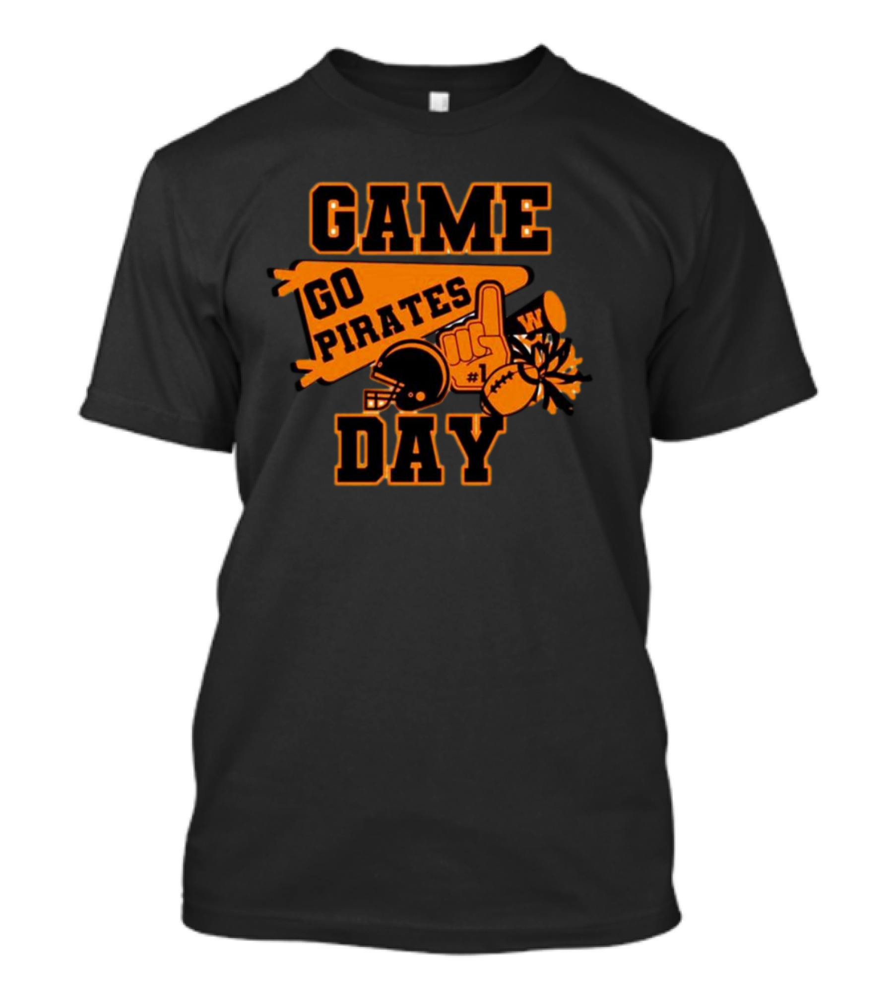 Game Day Go Pirates Football Fan Gear T-Shirt