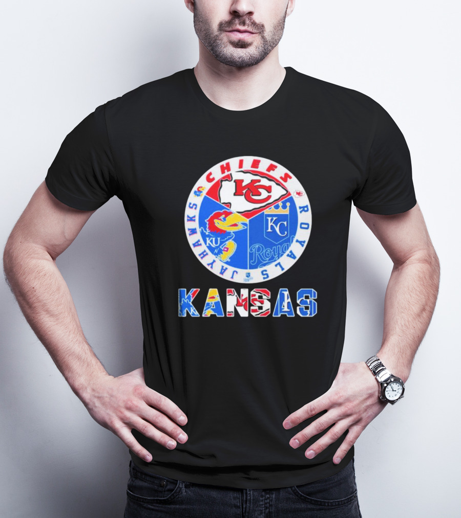 Kansas Jayhawks Chiefs Royals Sports Team T-Shirt