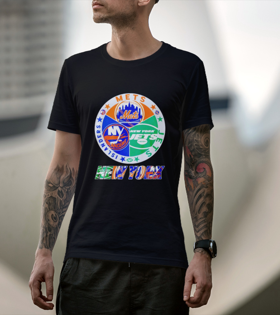 NEW YORK METS ISLANDERS JETS SPORTS TEAM T-Shirt