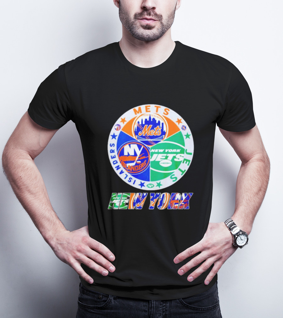 NEW YORK METS ISLANDERS JETS SPORTS TEAM T-Shirt