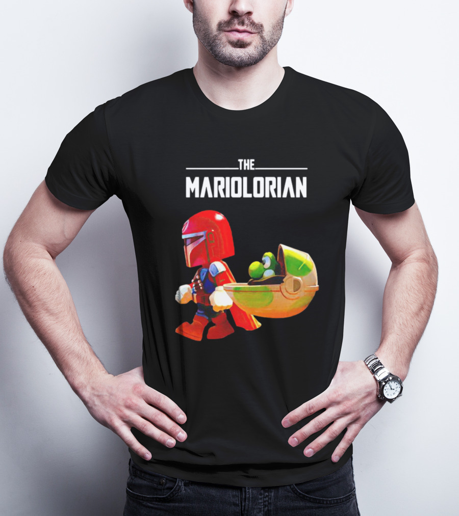 The Mandalorian And Super Mario The Mariolorian Yoshi T-Shirt