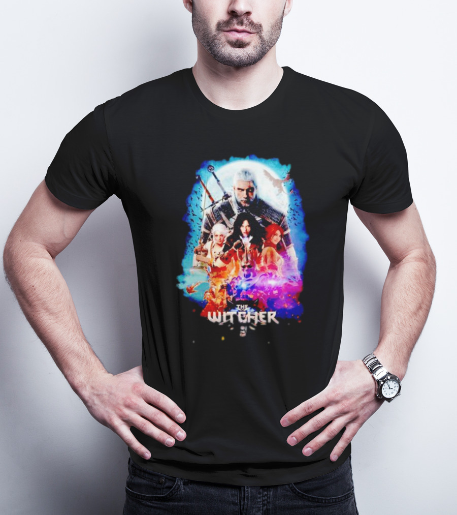 The Witcher Geralt Ciri Yennefer Triss Fantasy T-Shirt