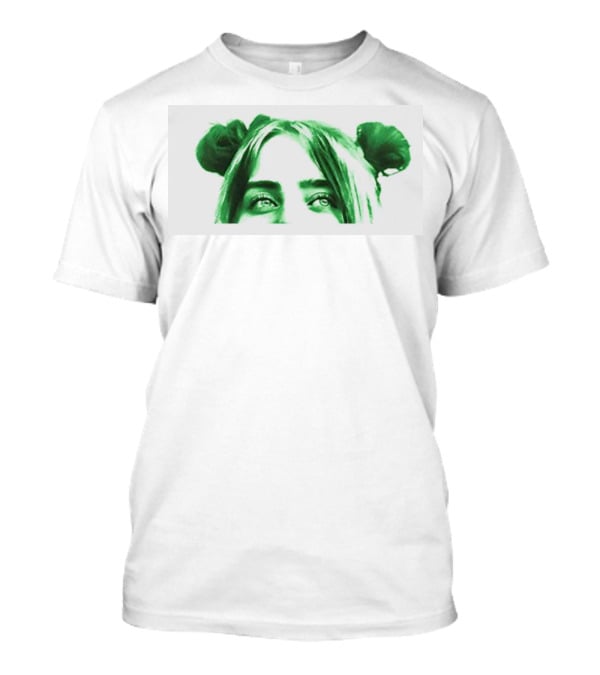 Billie Eilish E Girl To Icon Green Hair T-Shirt
