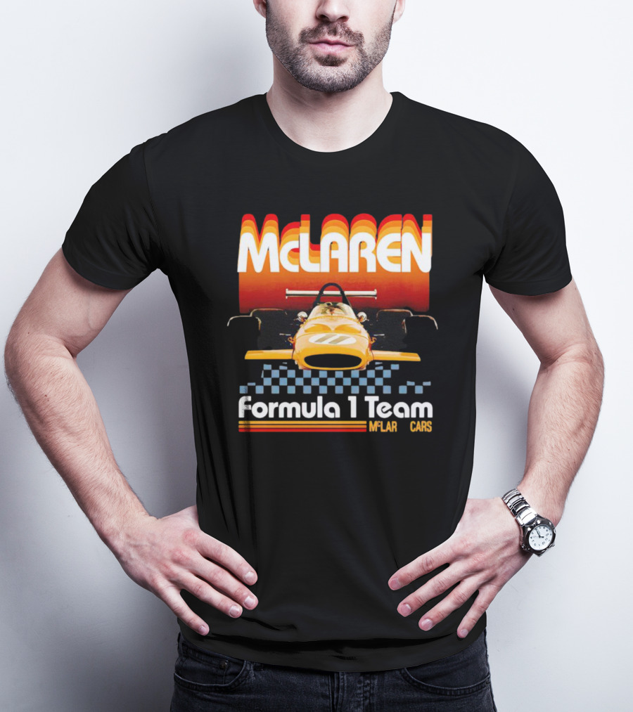 McLaren Formula 1 Team 1970s Racing Car T-Shirt