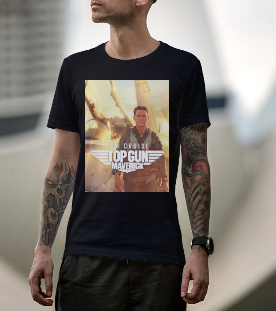 Tom Cruise Top Gun Maverick Pilot Iconic Movie Scene T-Shirt