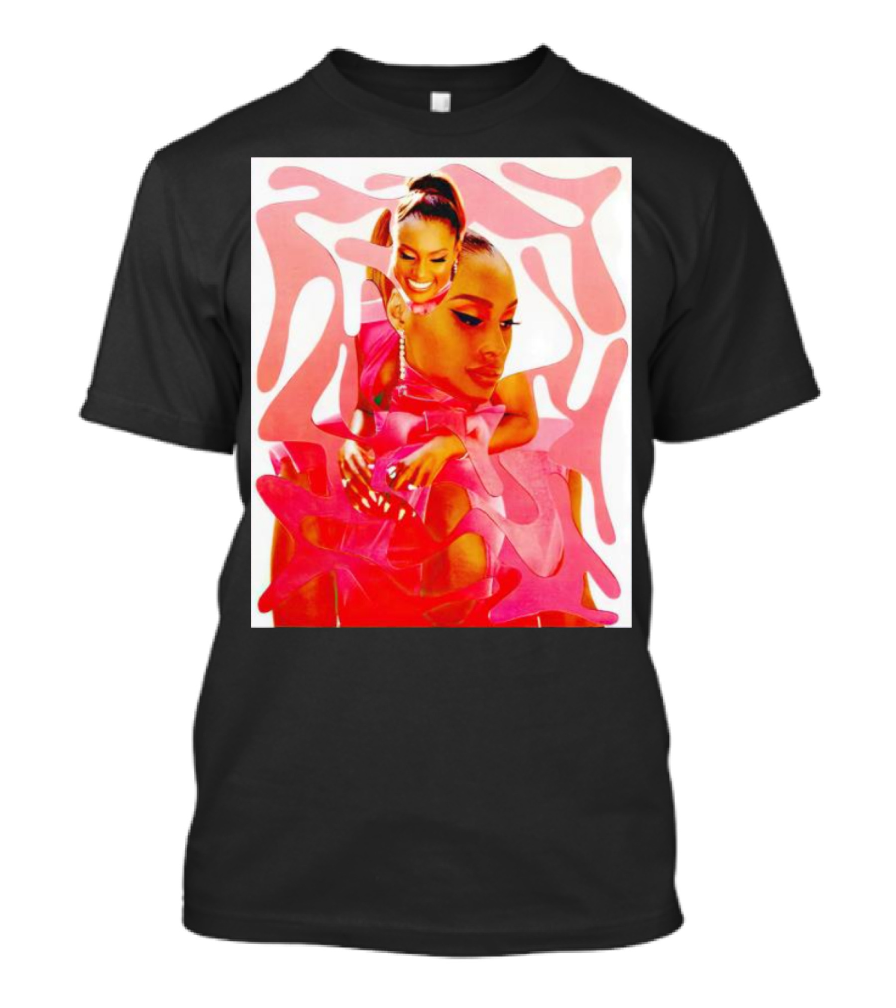 Issa Rae Barbie In Pink Abstract T-Shirt