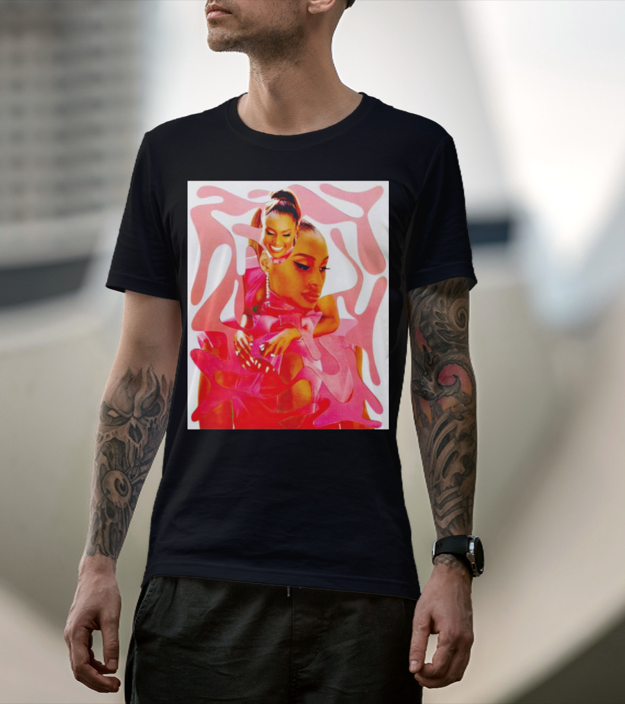 Issa Rae Barbie In Pink Abstract T-Shirt