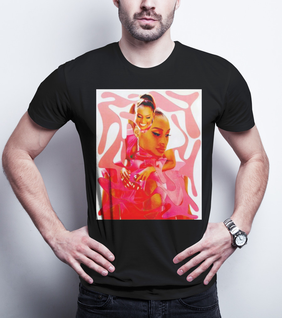 Issa Rae Barbie In Pink Abstract T-Shirt