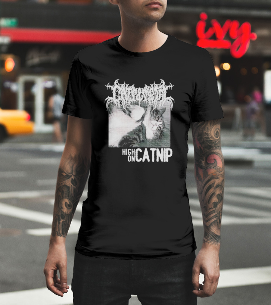 Parental Catnip Advisory High On Catnip T-Shirt