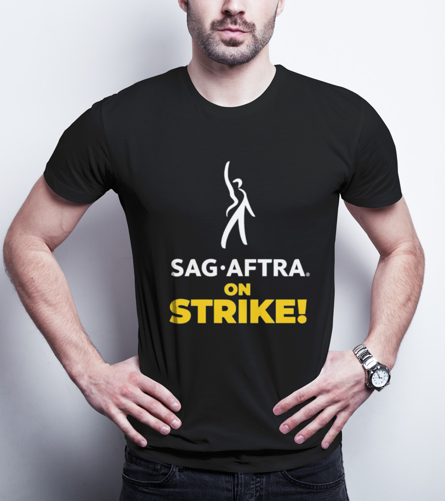 SAG AFTRA On Strike Logo Iconic T-Shirt