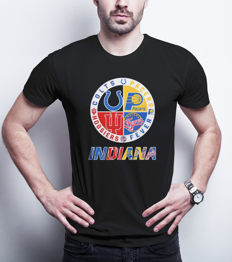 Colts Pacers Hoosiers Fever Indiana Sports T-Shirt