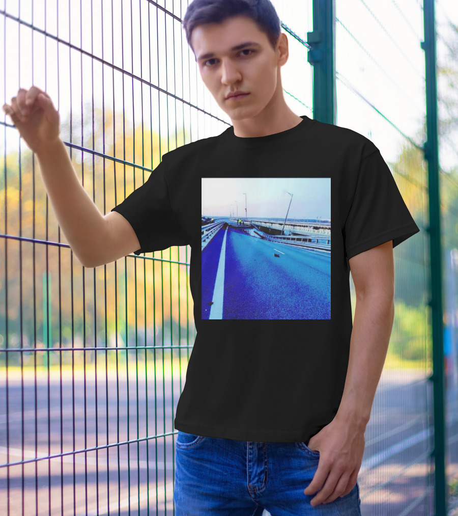 Crimean Kerch Bridge Partial Collapse Scene T-Shirt