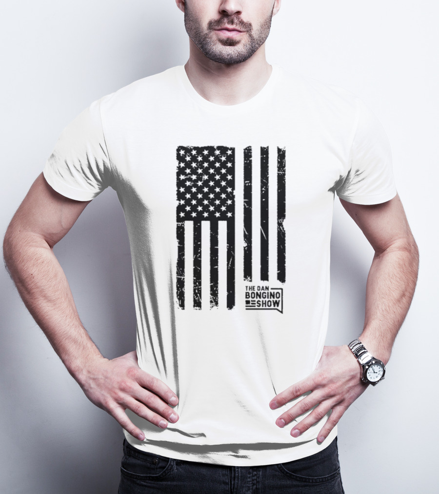 The Dan Bongino Show Distressed American Flag T-Shirt