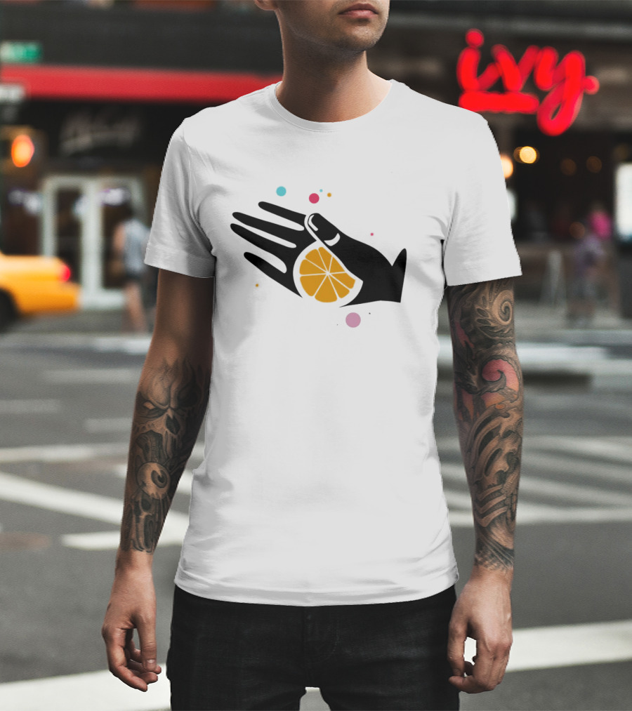 Tequila With Lemon Boom Boom Hand And Citrus Slice Burst T-Shirt
