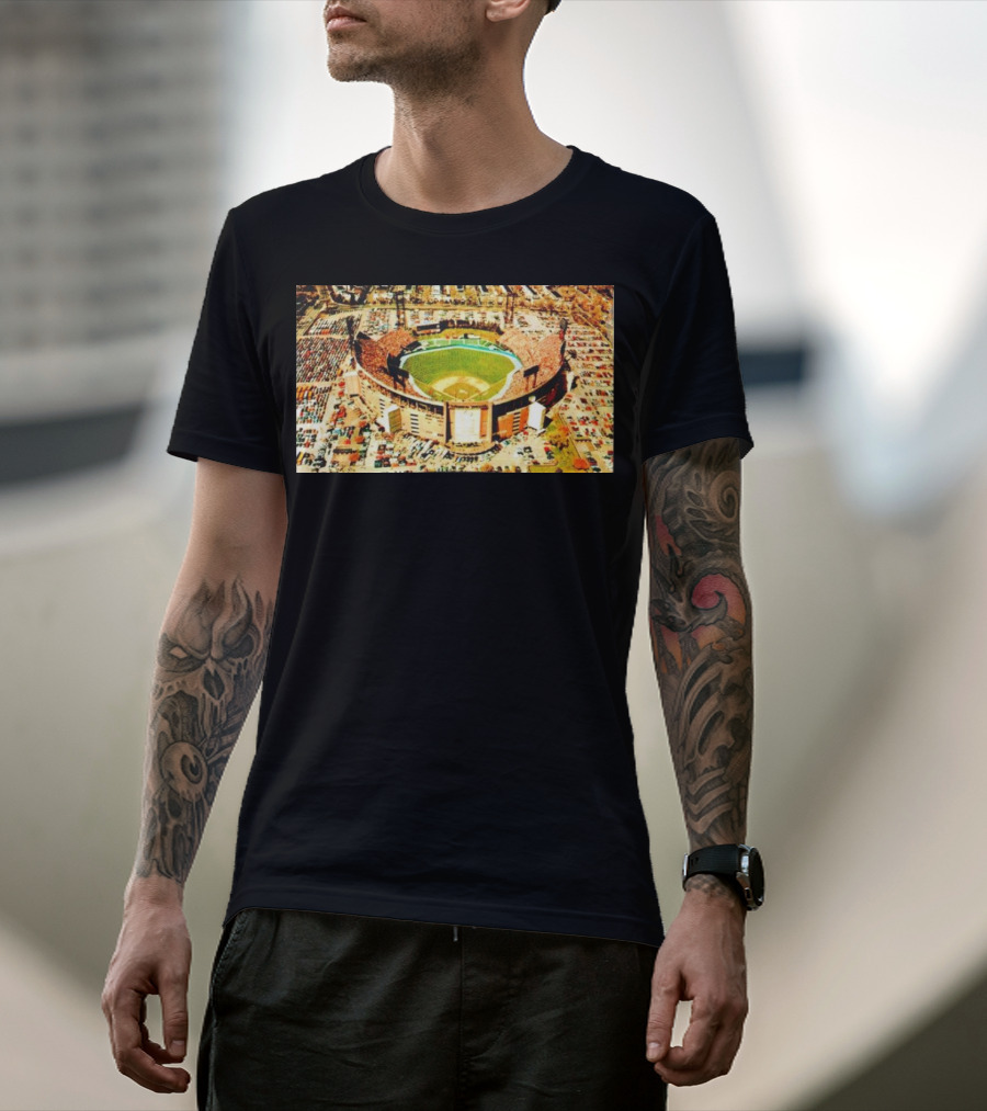Baltimore Orioles Memorial Stadium Aerial View T-Shirt
