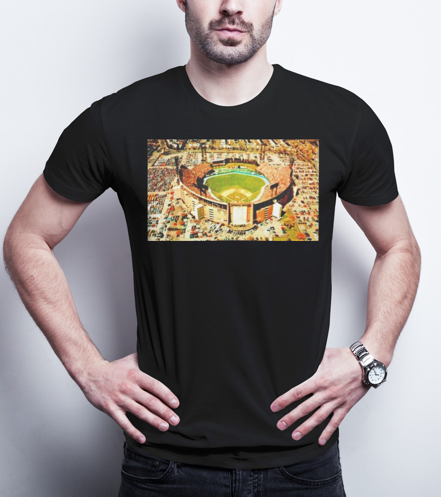 Baltimore Orioles Memorial Stadium Aerial View T-Shirt
