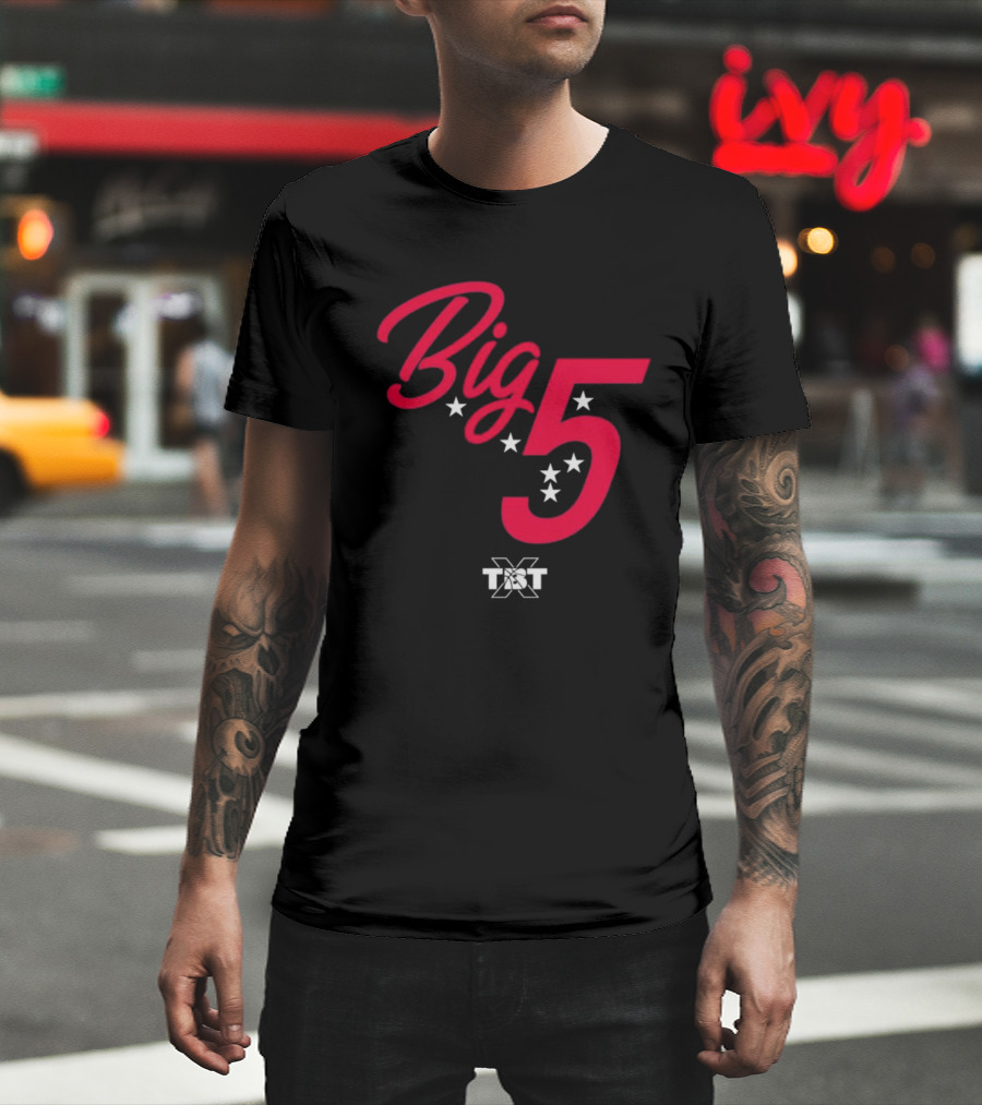Big 5 Stars TBT Basketball Collaboration T-Shirt