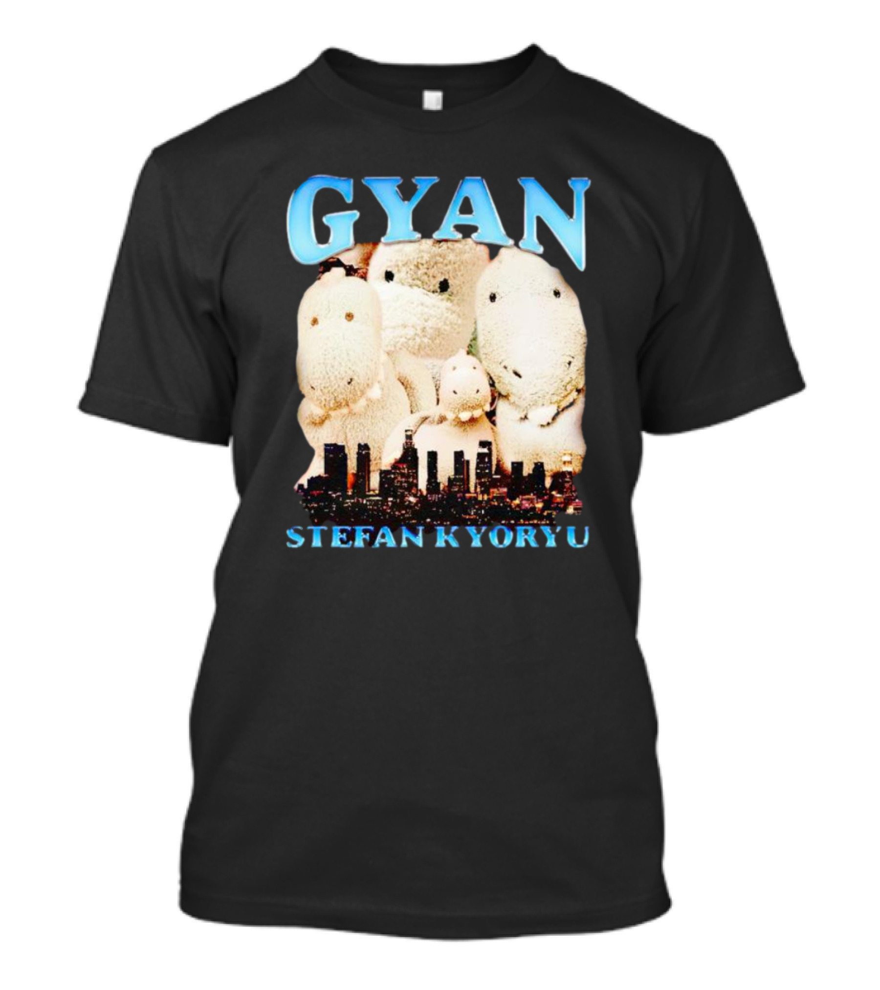 Gyan Stefan Kyoryu Plush Dinos City Skyline T-Shirt